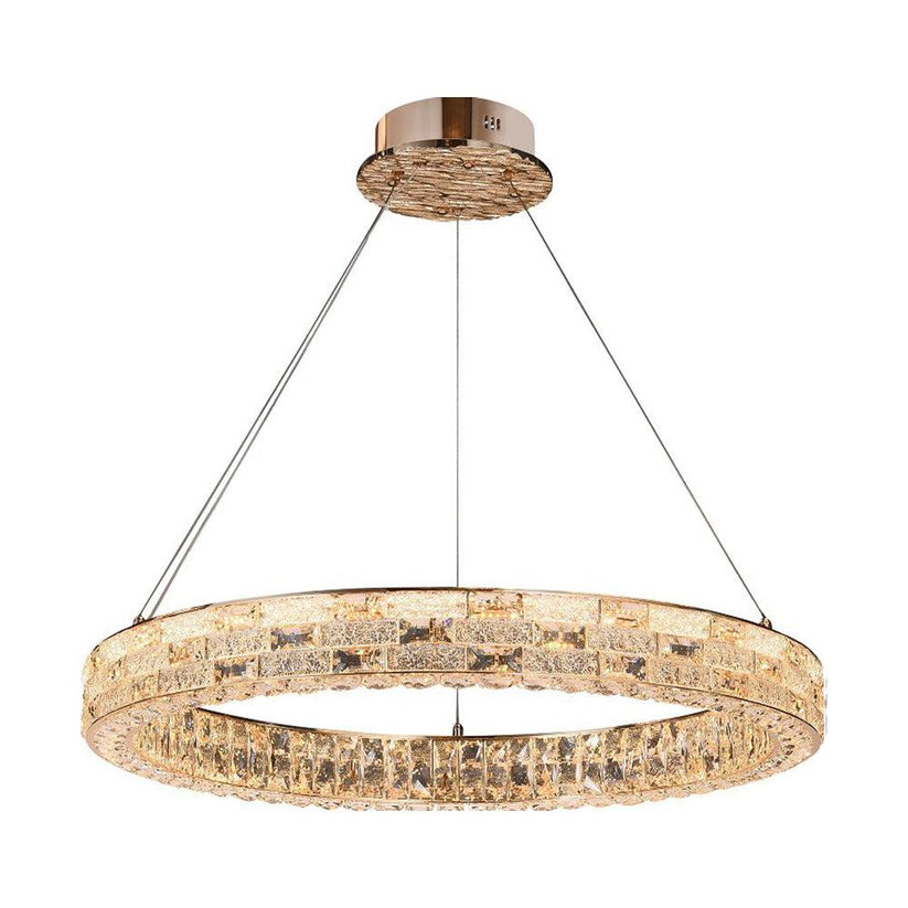 Radiant Halo Chandelier – Decorative Hanging Lamps – Prakash Lights